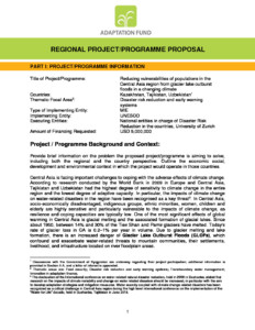 Concept proposal - Adaptation Fund